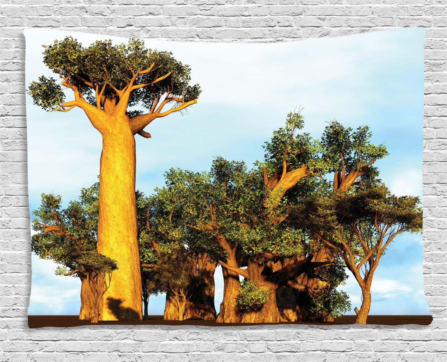 Exotic Tapestry, African Baobab Trees Oriental Flora Photography ...