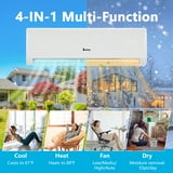 Ktaxon 11500 BTU Mini Split Air Conditioner and Heater, 17 SEER2, 115V ...