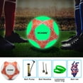 Glow in The Dark Soccer Ball Kid Size 3 ,Indoor/Outdoor Light Up ...
