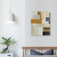 Acheng Framed Wall Art, Neutral Beige Canvas Wall Art with Abstract Prints, Modern Contemporary ...