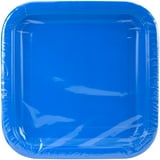 Unique Industries Square Paper Plates, 7 in, Royal Blue, Disposable ...