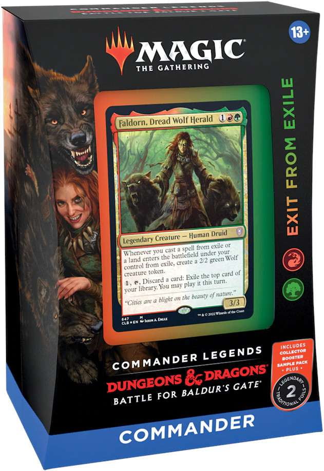 MtG Commander Legends Baldur's Gate Exit from Exile Commander Deck ...