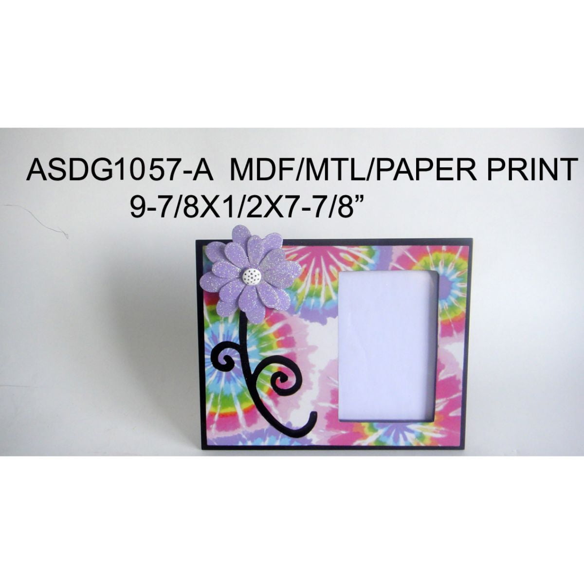 Set of 2 Pink and Purple Glittered Flower Photo Frames 9.75" - Walmart.com