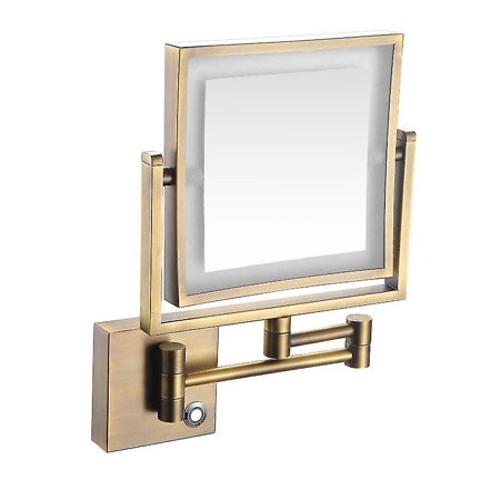 (Antique)(3x)3x LED Lighted Wall Mounted Mirror Plug-in | Walmart Canada