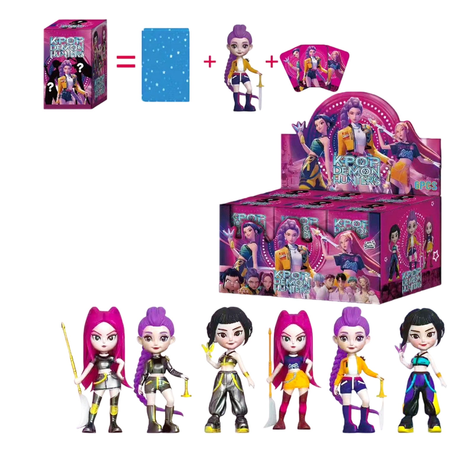 Click here for Homchy 6pcs K+Pop Girls Group Korean Devil Hun+Ter... prices