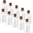 Masteelf 50pcs Mini Glass Bottles Jars with Cork Wish Note Craft Bottle ...