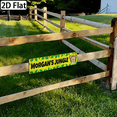 A rectangular aluminum sign "MORGAN'S JUNGLE" for home Decorative Signs ...