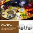 2 Pcs Stainless Steel Oil Paint Mixing Pot Brush Painting Supplies ...