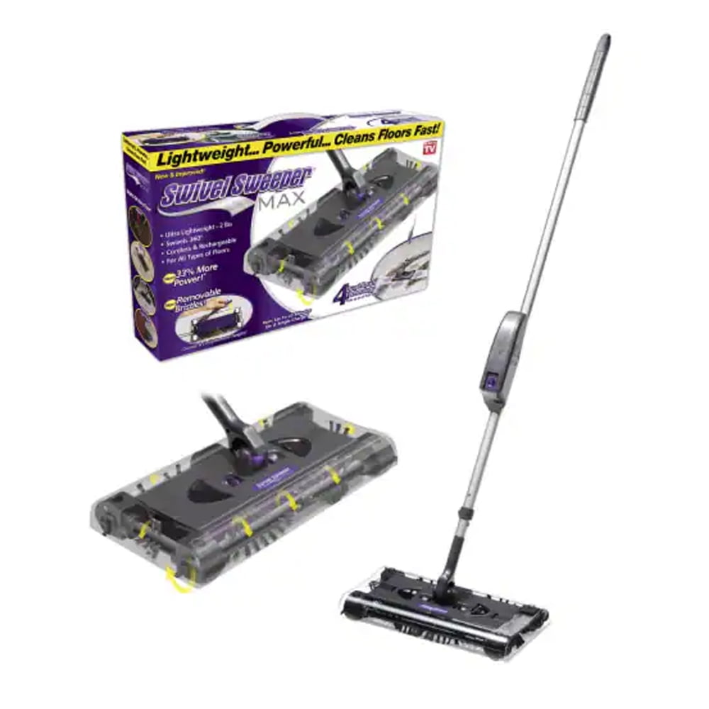 Ontel Swivel Sweeper Max - Rechargeable & Cordless Vacuum Swivel ...