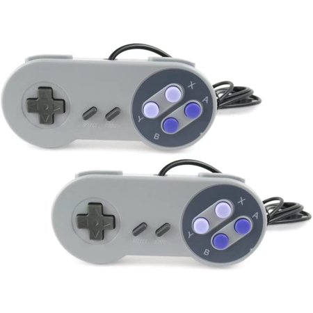 2 Pack Wired USB Controller Gaming Joystick for SNES Game pad for ...