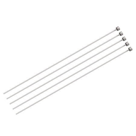 Straight Ejector Pins, 1mm Dia 65Mn Steel Round Tip Punch 200 Length ...