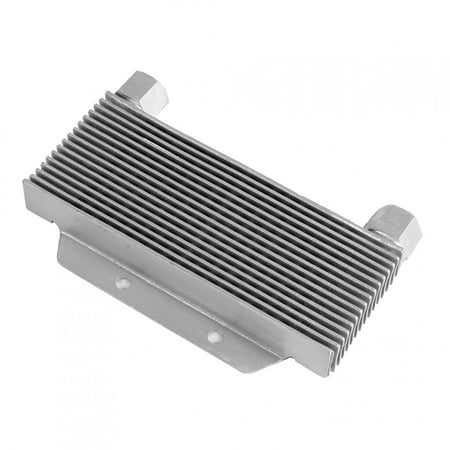Oil Cooler Engine Oil Cooler Motorcycle Oil Cooler Silver Aluminum ...