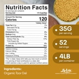 Jai Ho Organic Toor Daal 4 lb | Pigeon Peas Hulled Split | Indian Toor ...