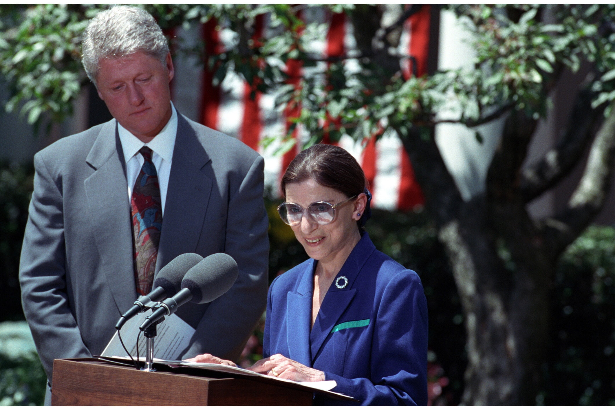 24x36 gallery poster, Ruth Bader Ginsburg accepting her nomination to ...