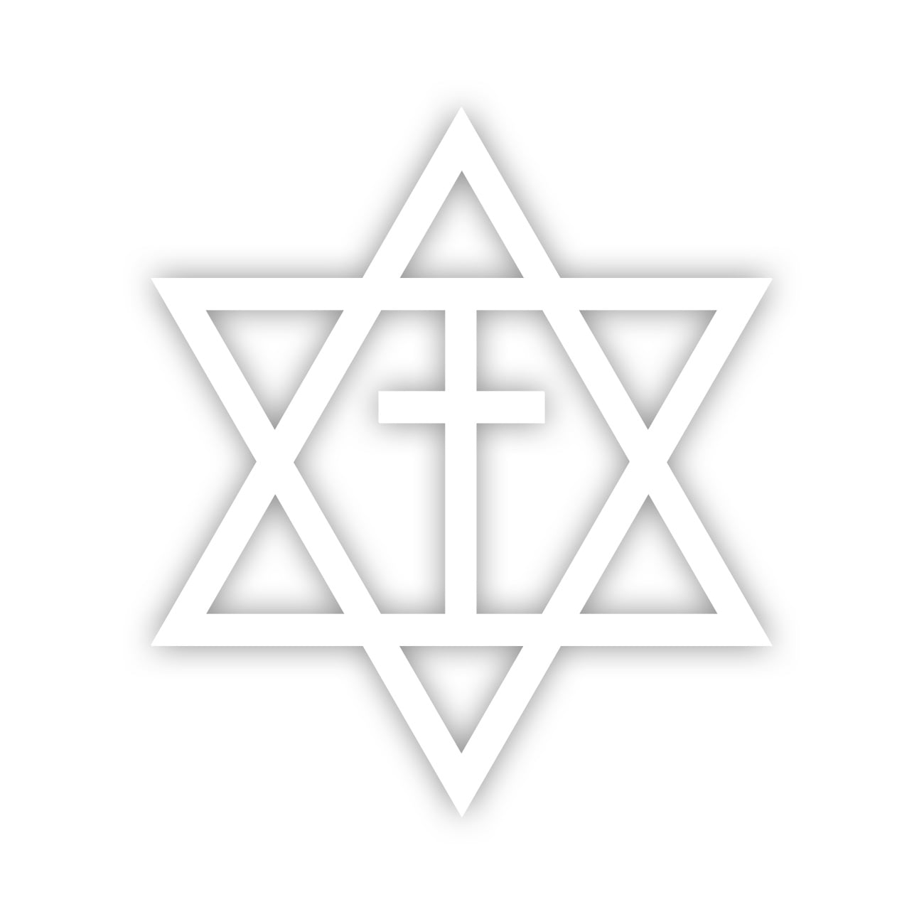 Messianic Jewish Religion Symbol Sticker Decal Die Cut - Self Adhesive ...