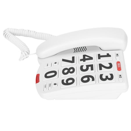 Ccdes Big Button Phone Wired Big Button Landline Phone With Easy To ...