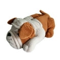 Onmygogo Funny Bulldog House Shoes, Fuzzy Winter Indoor Plush Slippers ...