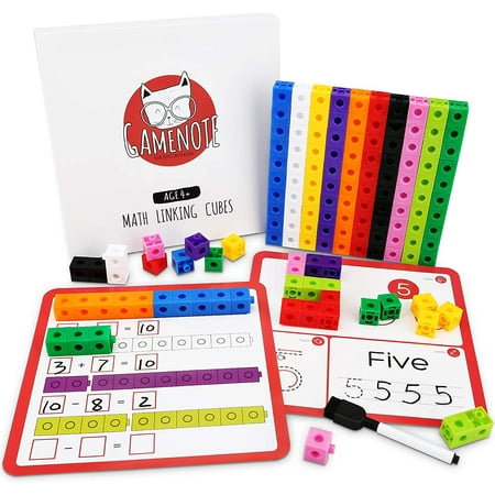 Math Cubes Manipulatives with 0-10 Activity Cards Write and Build ...