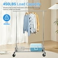 Baokaler 450 lbs Clothing Rack Heavy Duty Hanging Rack with Shelves ...
