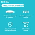 Intex 8' Easy Set Pool Cover, Vinyl Tarp for Debris, Heat Retention ...