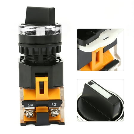 Self Locking Rotary Switch,22mm Round Rotary Selector Positions Rotary ...