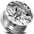 22x14 Vision 361 Spyder Chrome Wheel 8x170 (-76mm) - Walmart.com