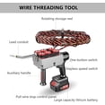 Cordless Fish Tape Professional Wire Threading Tool, 20V 4.0AH ...