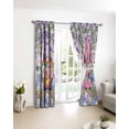 Blue Purple Gnomes Blackout Curtains for Bedroom/Living Room, Thermal ...