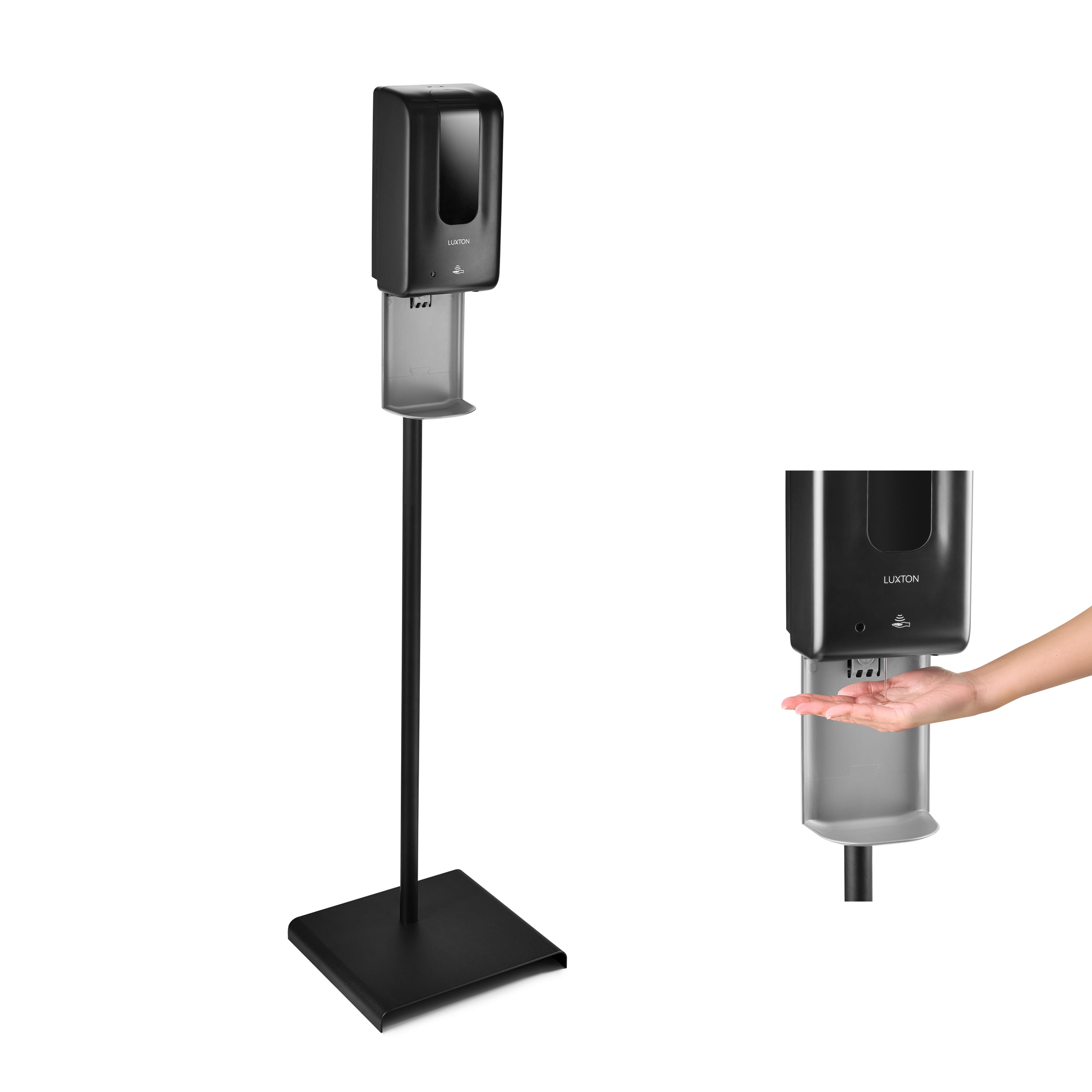 Luxton Home Automatic Sanitizer Dispenser with Stand and Drip Catcher ...