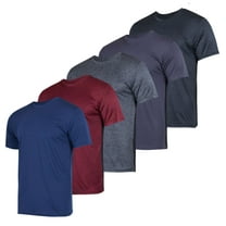 iXtreme Boys' 5 Pack Active Performance Dry-Fit Short Sleeve Athletic T-Shirt Tops (6-18 ...