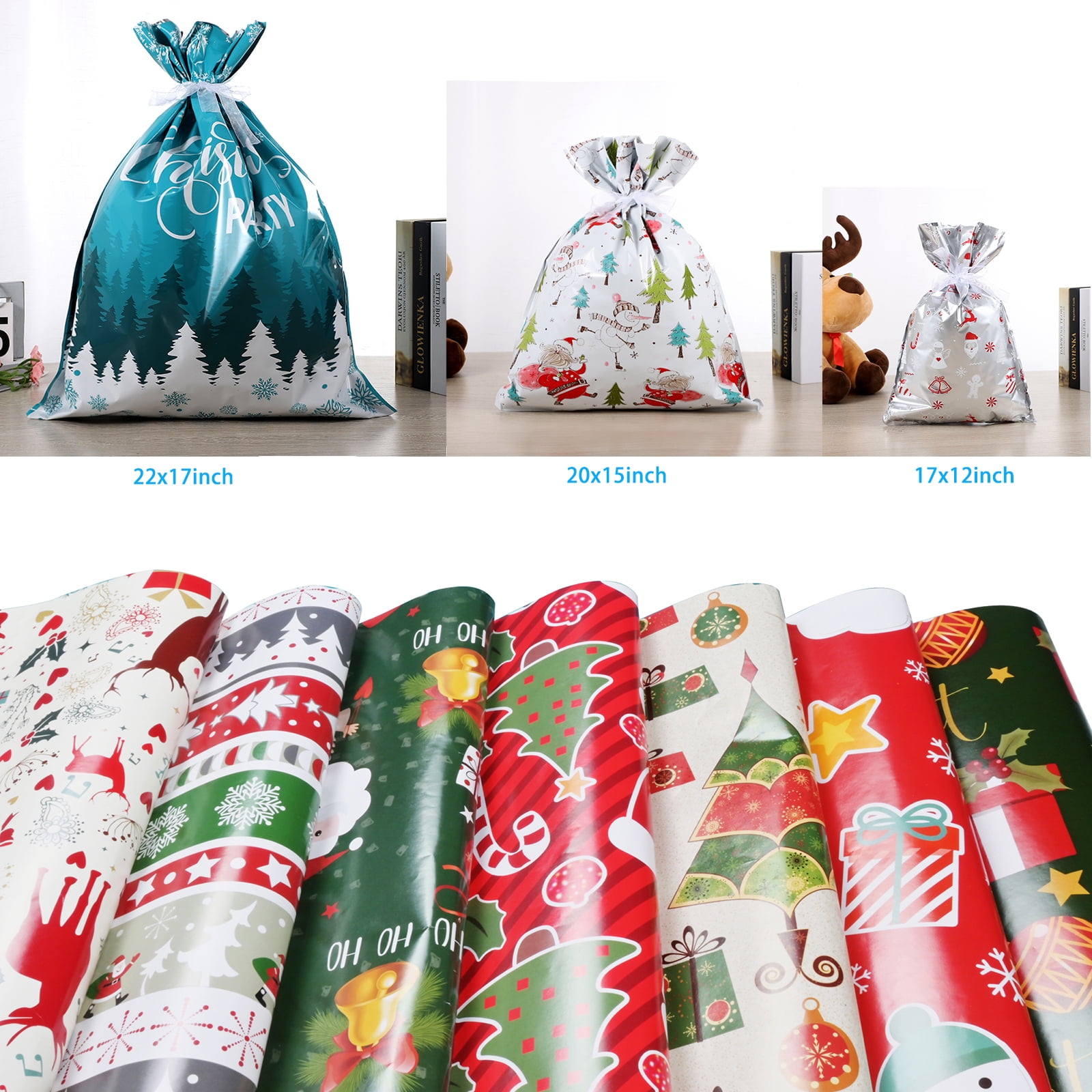 Christmas wrapping paper for men and women children-holiday gift wrap ...