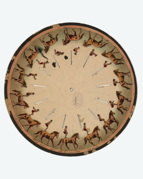 Print: The Zoopraxiscope - A Horse Back Somersault, 1893 - Walmart.com