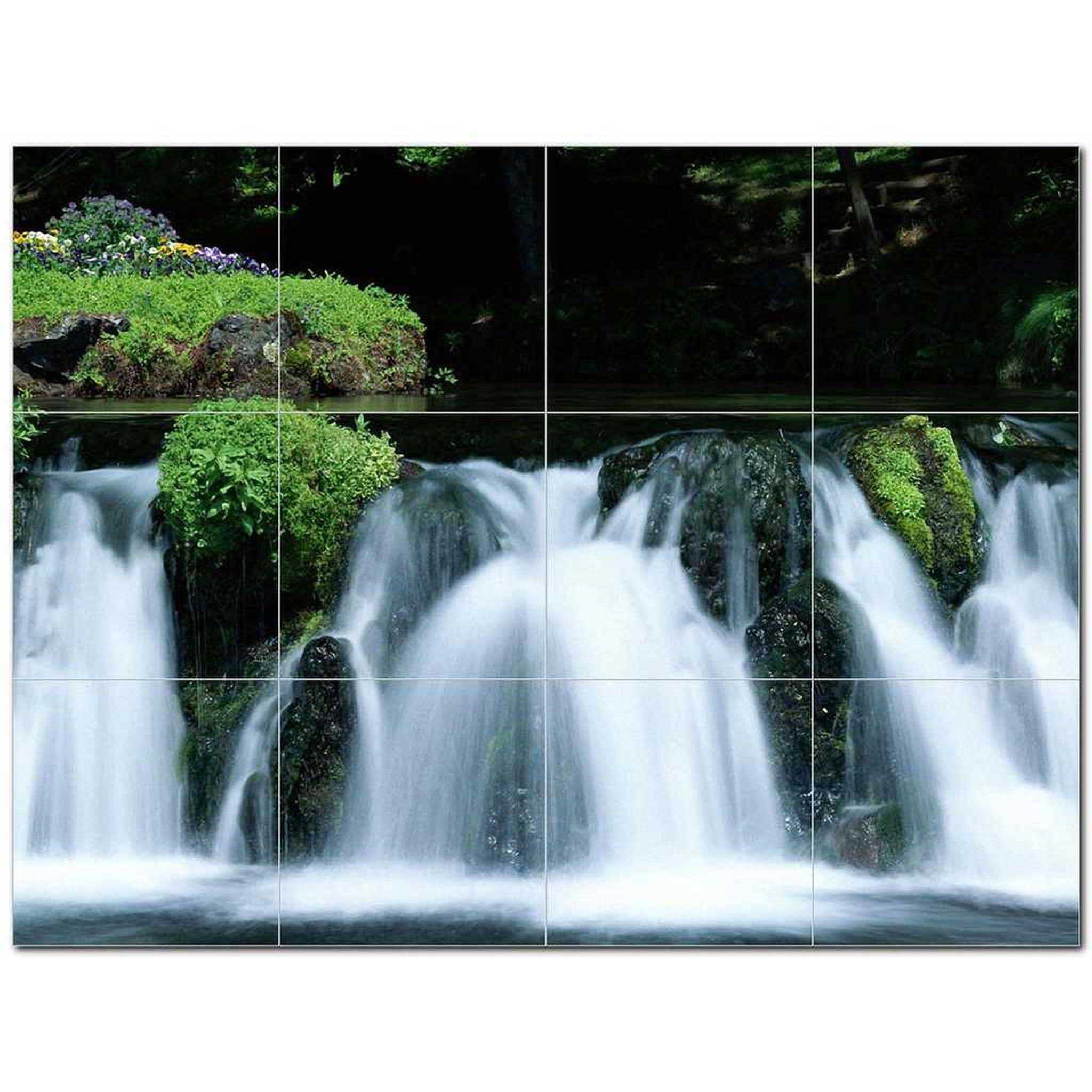Waterfalls Photo Ceramic Tile Mural Kitchen Backsplash Bathroom Shower ...