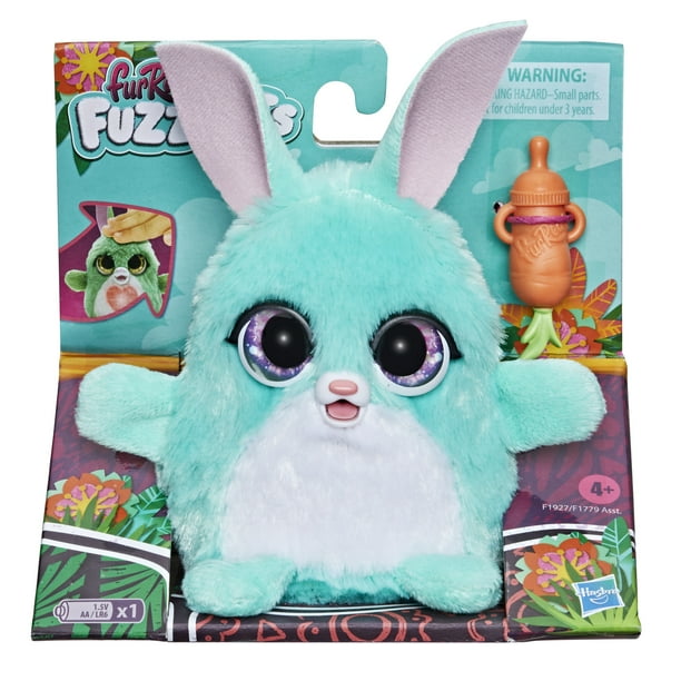 furReal Fuzzalots Bunny Interactive Animatronic Color-Change Toy ...