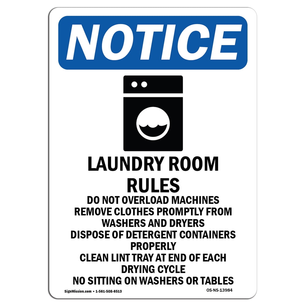Printable Laundry Room Rules Printable Laundry Room Rules