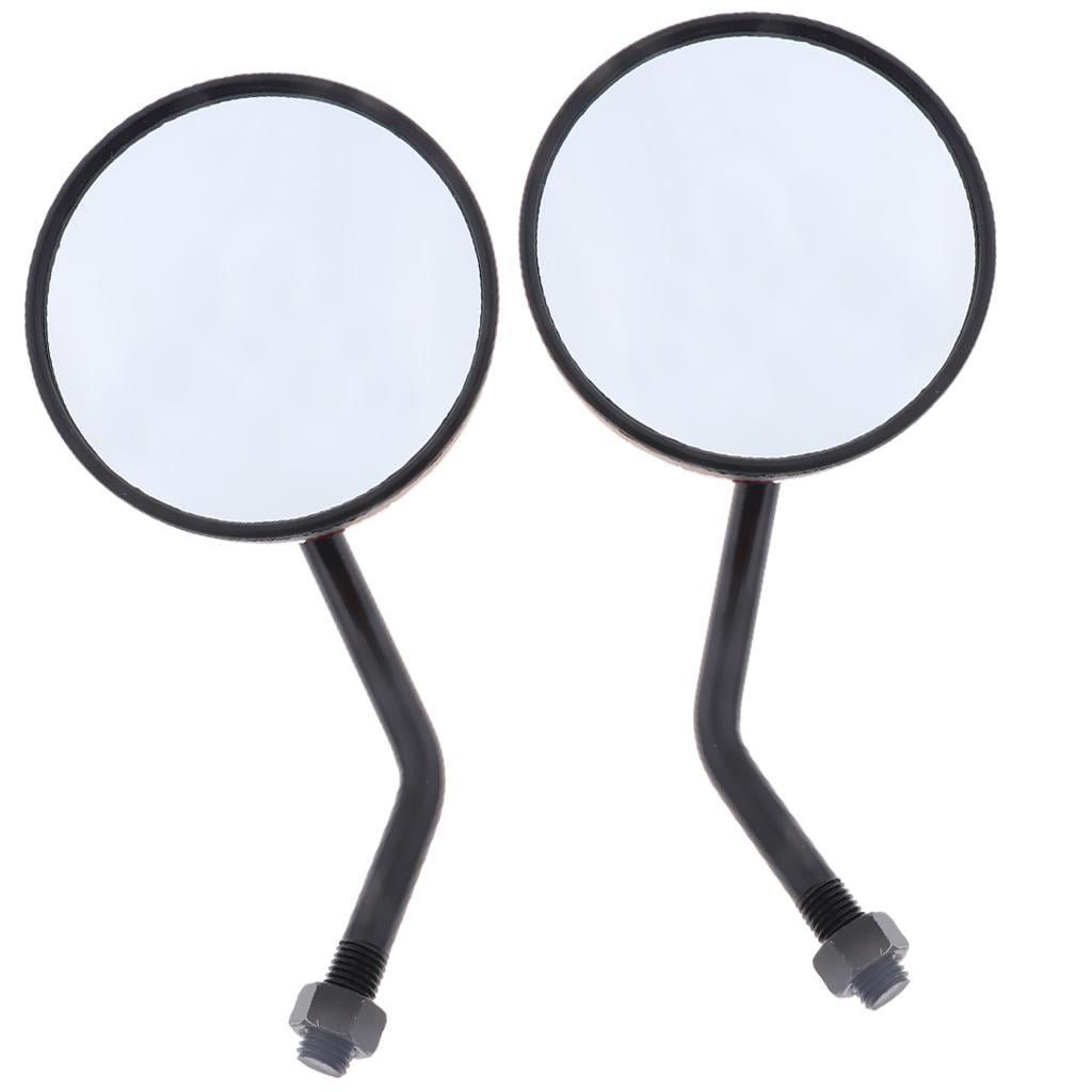 2pcs Motorcycle Side Mirrors Adjustable Aluminum And Glass Side Mirror ...