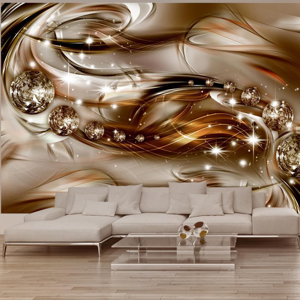 Tiptophomedecor Glam Wallpaper Wall Mural - Chocolate Tide - Walmart.com