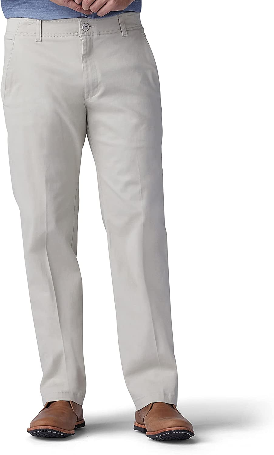 Lee Men’s Extreme Comfort Flat Front Pant - Walmart.com