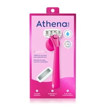 Billie Women's Razor Kit, 5-Blade Refills, Magnetic Holder, Moonbeam ...