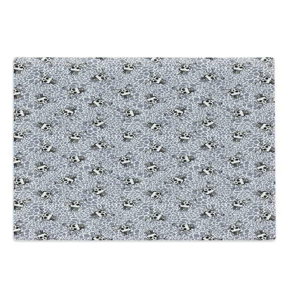 Skull Cutting Board, Crowned Skull Crossbones Illustration Against ...