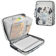 ALAZA Dalmatians Dog in Winter Pattern Expanding Accordion File Folder ...