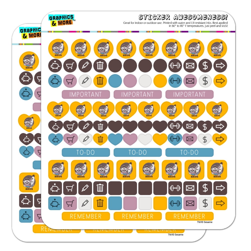 Sesame Street Bert and Ernie Bros Planner Calendar Scrapbooking ...