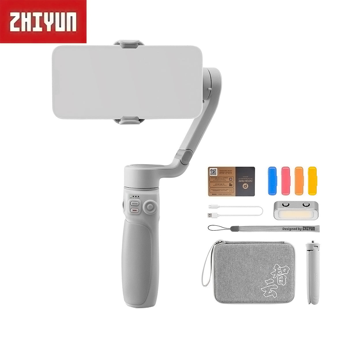 Zhiyun Smooth Q4 Combo Gimbal Stabilizer for iPhone Smartphone 3-Axis ...