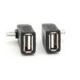 90 Degree L Shaped USB C OTG Adapters To USB 2.0 Female Connector for ...