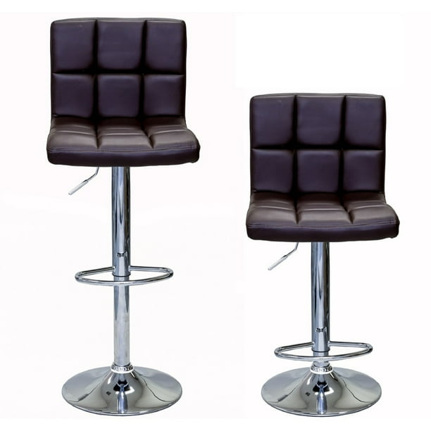 ViscoLogic LIBERTY Swivel Leatherette Adjustable Hydraulic Bar Stools ...