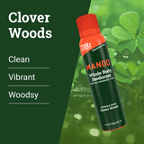 Mando Deodorant Spray for Men, Aluminum Free, Clover Woods Scent, 3.6 ...
