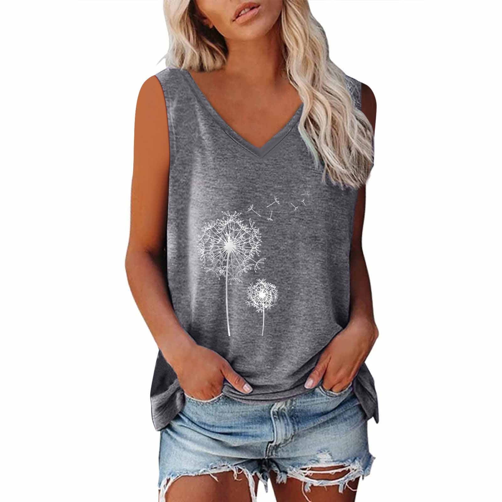 Click here for Unbranded Tank Top For Women Womens Printed Sleeve... prices