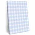 Blue White Plaid Canvas Wall Art for Living Room, Farmhouse Rustic ...