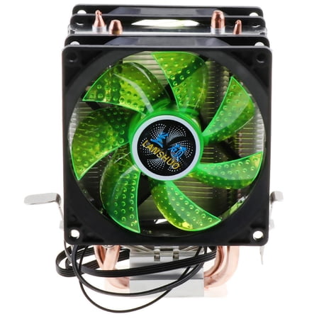 CPU Quiet Dual Fan Computer LED Cooling Fan 4Pin | Walmart Canada