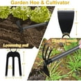 Cultivator - 45” Long Handle - Heavy Duty Garden Hoe Tiller, Standing ...